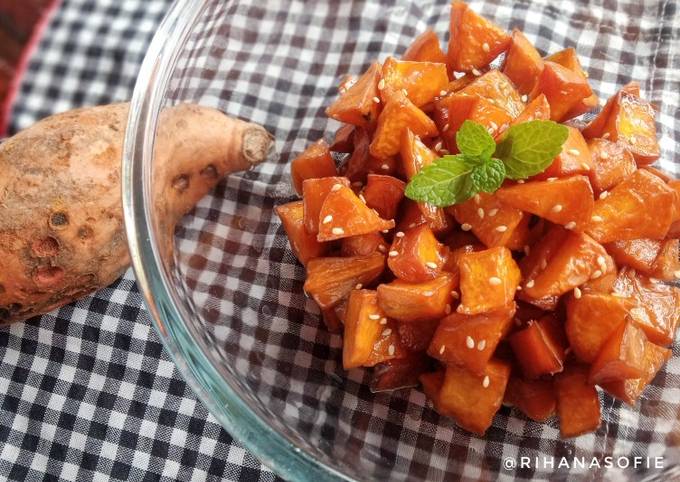 Resep Korean Candied Sweet Potatoes (고구마 맛탕 / Goguma Mattang) oleh Sofie Hana - Cookpad