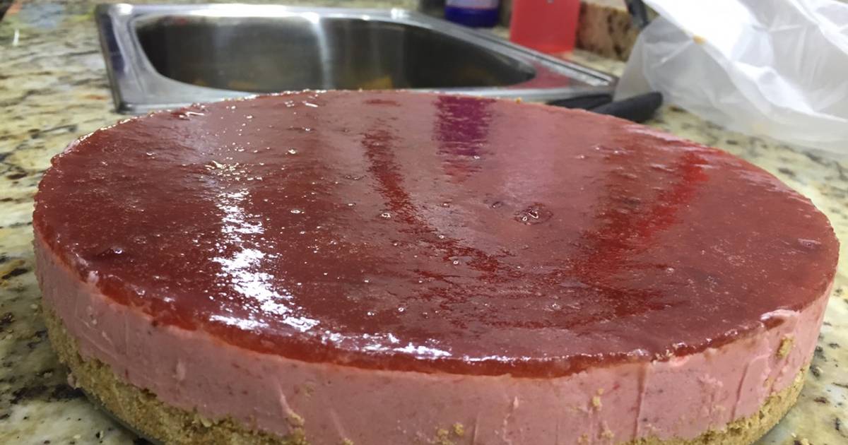 🍓Cheesecake de frutilla 🍓 Receta de PaoRepe- Cookpad