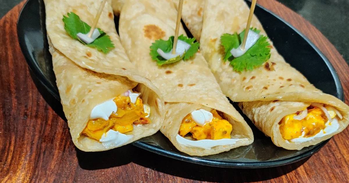 Paneer roll Recipe by Sapna (Dream's kitchen) 🍪 🥣🍱🧁🍴 - Cookpad