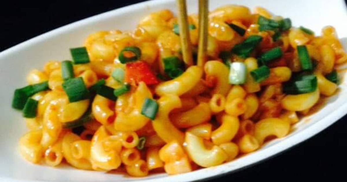 Chicken red sauce macaroni Recipe by Areeba Muhammed - Cookpad