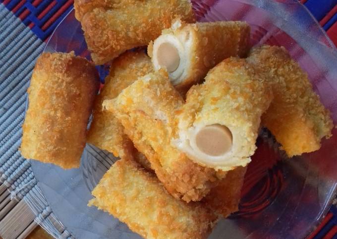 Resep Roti Guling Sosis oleh Riski Apriyani - Cookpad