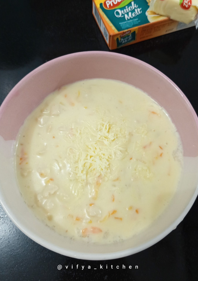 Resep 499. Sup Krim Ayam Keju (Chicken Cheese Cream Soup) oleh Vifya ...