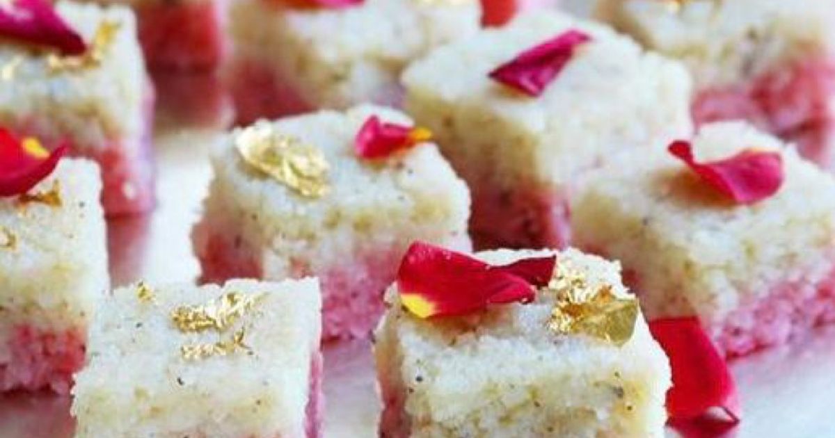 Fresh Rose Coconut 🥥 Burfi Recipe by Alka Bhandari - Cookpad