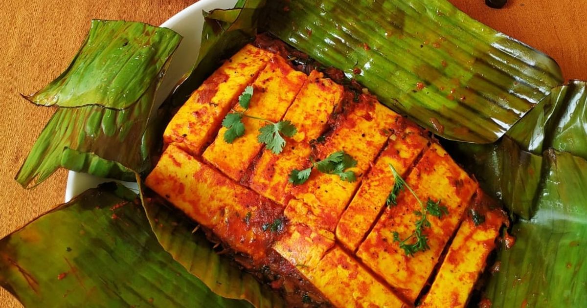 Paneer Wrapped In Banana Leaf Recipe By Ruchi Sharma