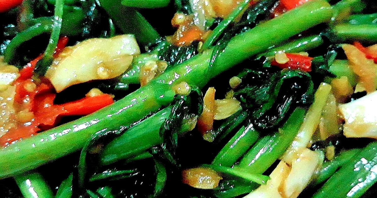 สูตร ผัดผักบุ้งไฟแดง Pad Pak Bung Fai Daeng โดย Bambi Cooking - Cookpad