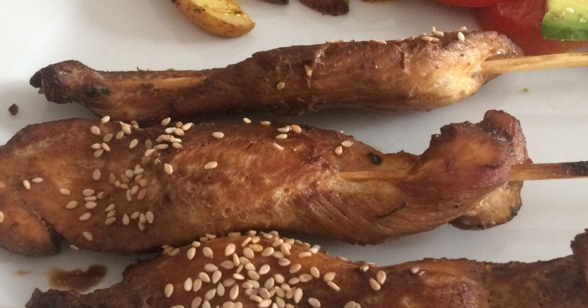 Satay De Pollo O De Lomo Con Salsa De Soja (Fácil) Receta de ...
