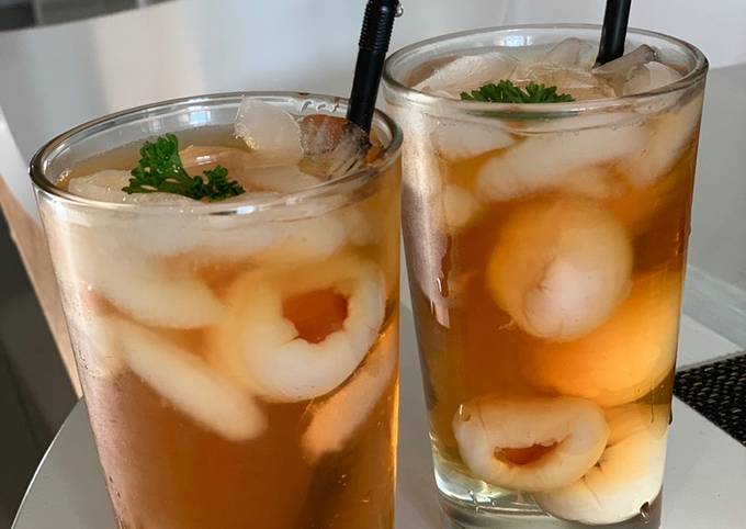 Resep Iced lychee tea oleh Tiwie Exo Tann - Cookpad