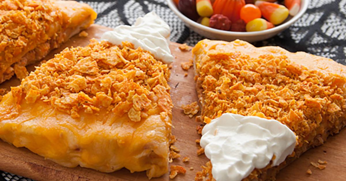 Stuffed Candy Corn Pizza Recipe by cookinguy - Cookpad