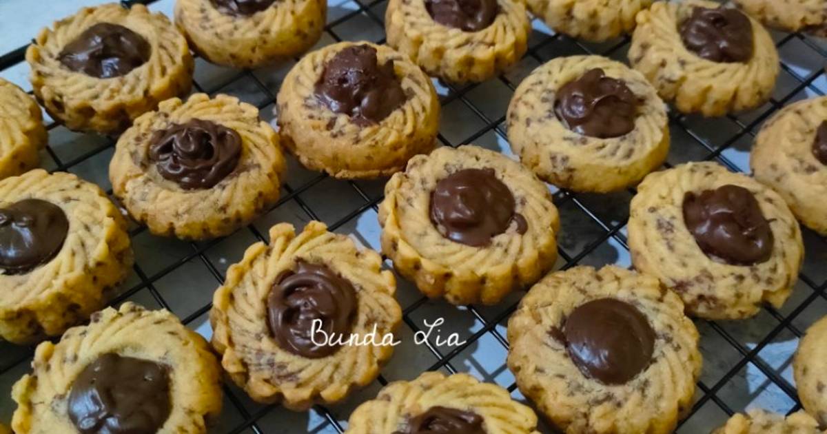 Resep Choco Butter Cookies (1 adonan kue kering untuk aneka variasi ...