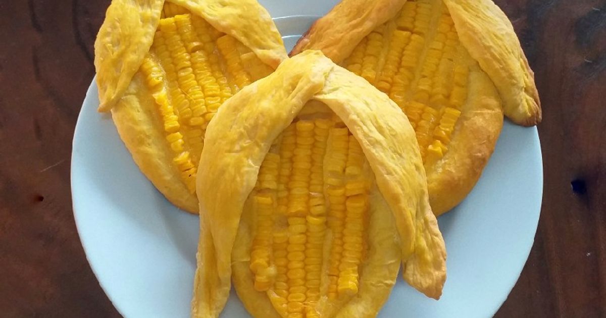 Resep roti jagung isi fla rumahan enak dan mudah - Cookpad