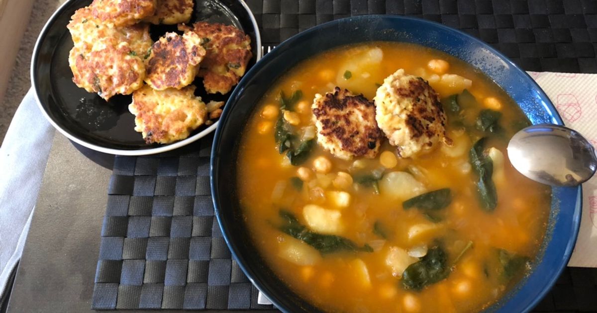 Potaje Con Espinacas Y Rellenos De Bacalao Receta de Jose Gea Gimenez