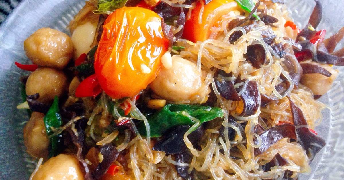 Resep Oseng soun jamur telur bakso mudah dan praktis oleh Sharra ...