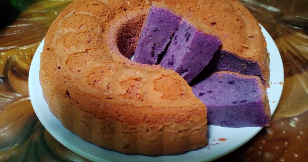 Resep Bolu panggang ubi ungu oleh Iyum Rusminah - Cookpad