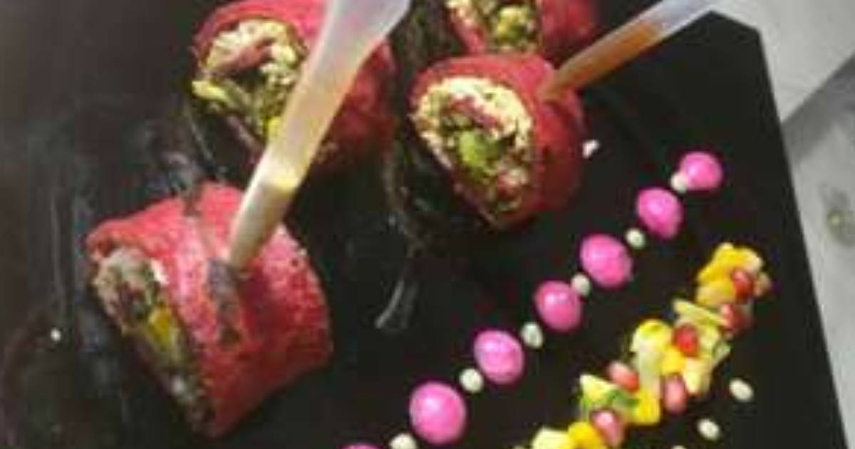 Red velvet roulade Recipe by Rita Arora - Cookpad