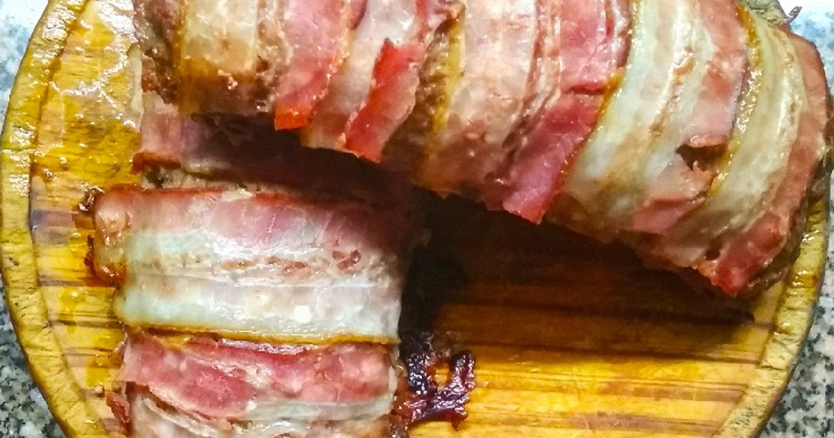 Arrollado De Carne Picada Envuelto En Panceta 🤤 Receta de Delia- Cookpad