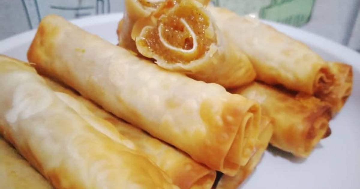 Resep Pumpkin Cinnamon Pangsit Roll oleh Tyca Denis - Cookpad