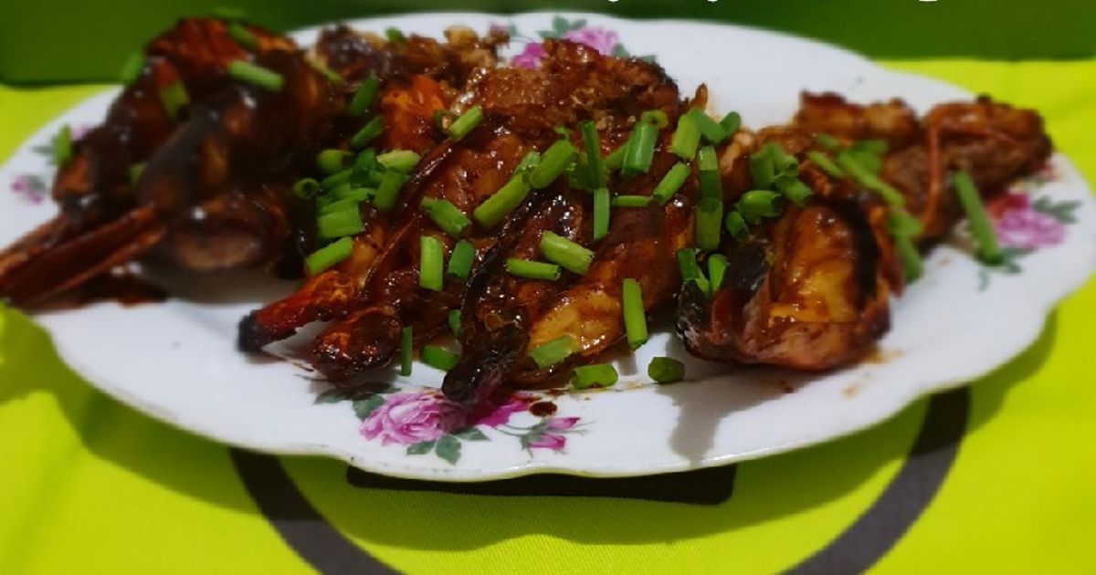 Resep udang bakar saos barbeque rumahan enak dan mudah - Cookpad