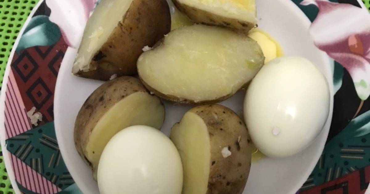 Huevos para el desayuno con papas - 1,770 recetas caseras- Cookpad