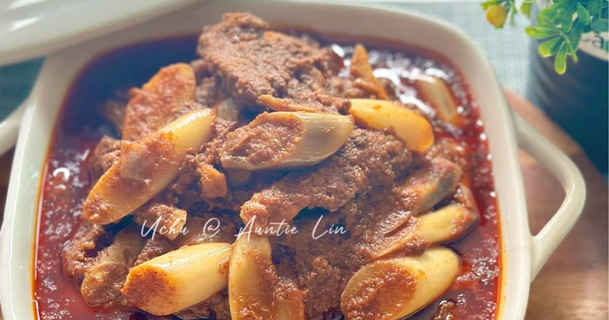Resipi Gulai Daging Batang Rias (Umbut Pisang) oleh Sesimple Loralin ...
