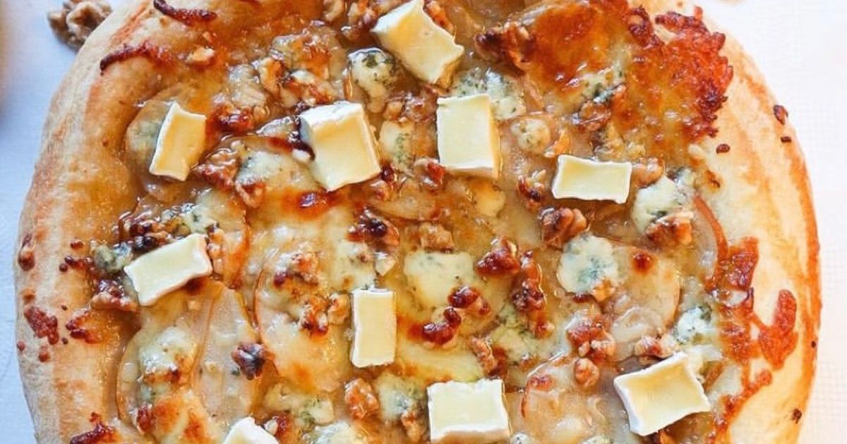 Pizza De Pera, Queso Y Miel 🍕🍐🍯 Receta de The Blondie Kitchen | Silvia