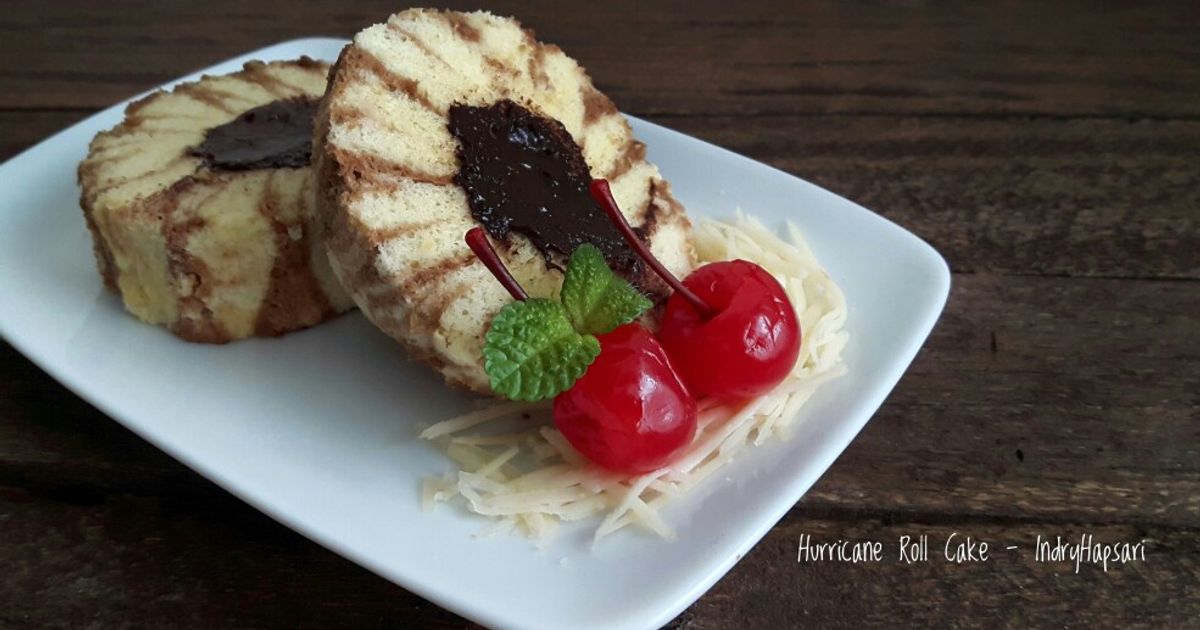 Resep Hurricane Swiss Roll Cake Dgn Badai Topan Alakadarnyah 😂 oleh ...