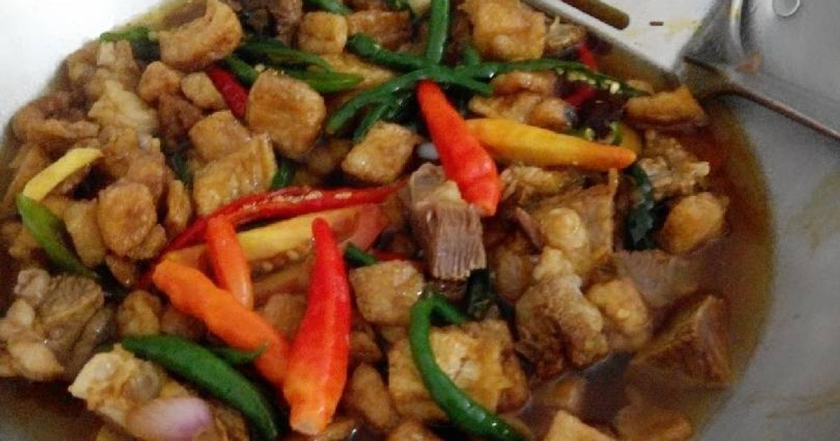 Resep Oseng Tetelan Lombok Ijo oleh fieta - Cookpad