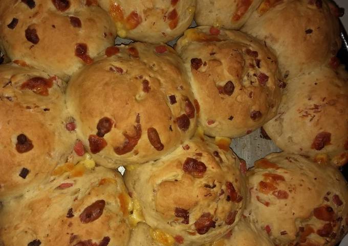 Pancitos de Jamón y Queso Receta de Mama-Orgullosa - Cookpad
