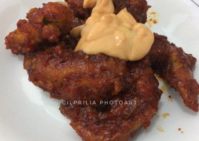Resep Fire Wings Ala Richeese oleh Cilprilia - Cookpad