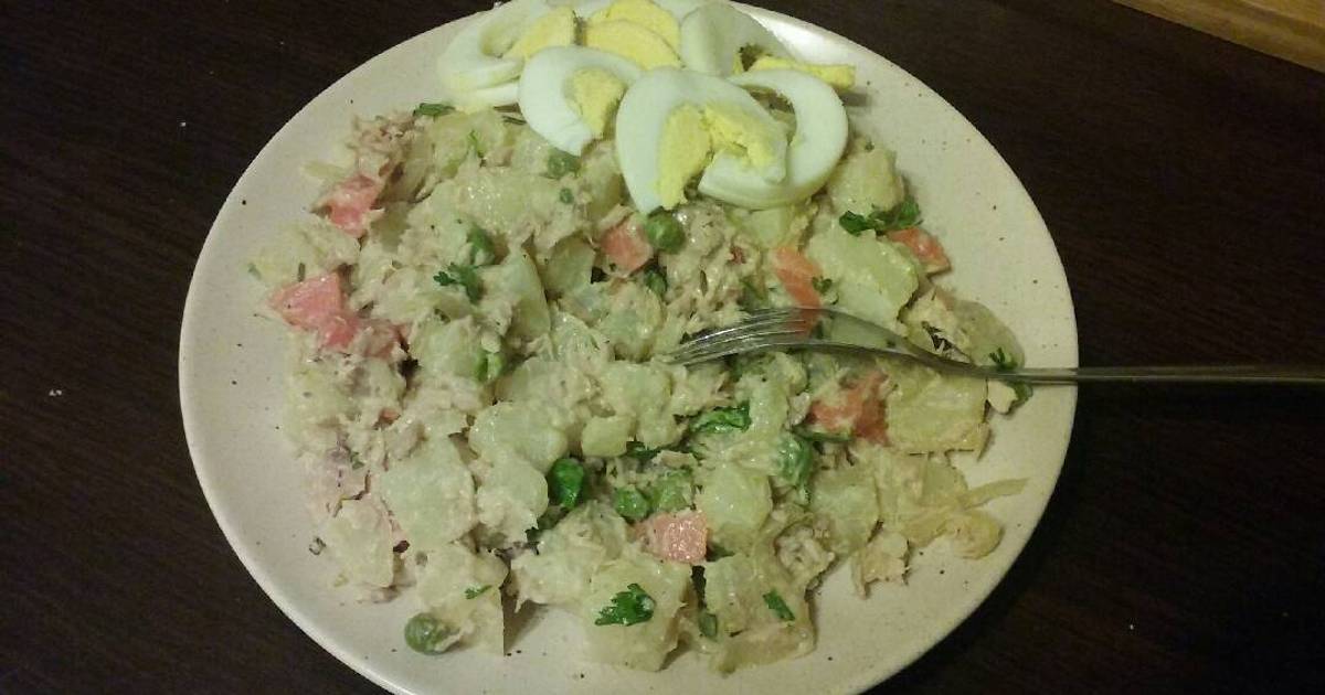 Ensalada de papa mayonesa y atún - 86 recetas caseras- Cookpad