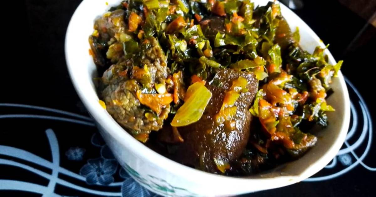 Vegetable (Efo Riro) soup Recipe by Omarz Kitchen - Cookpad