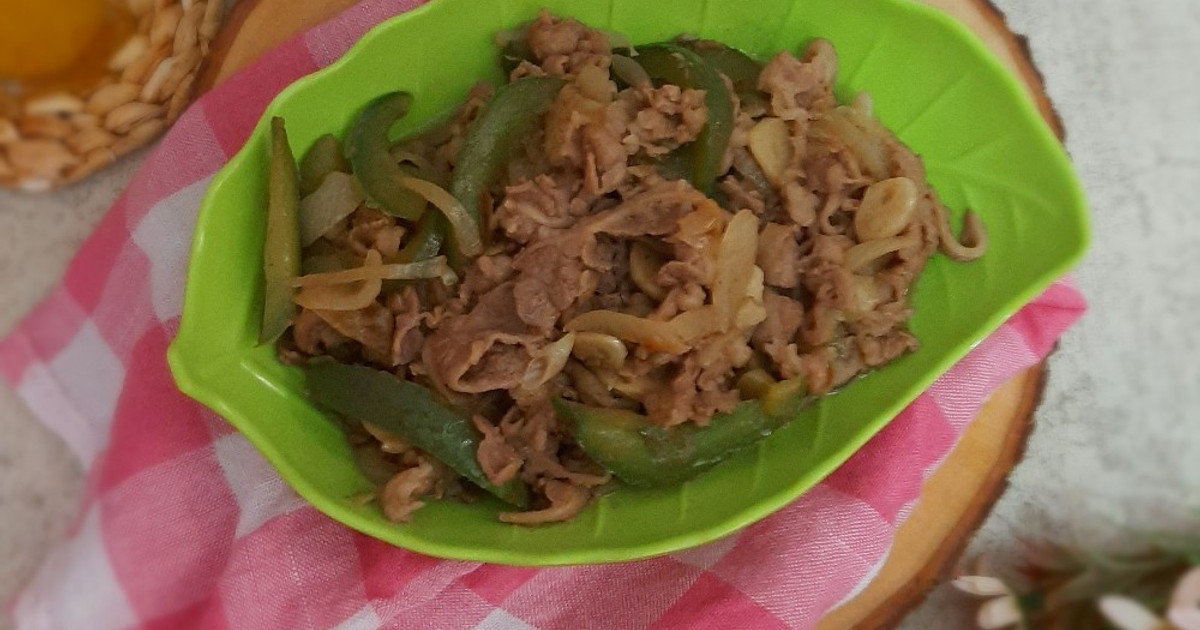 Resep Tumis Beef Slice Paprika oleh Wietari - Cookpad