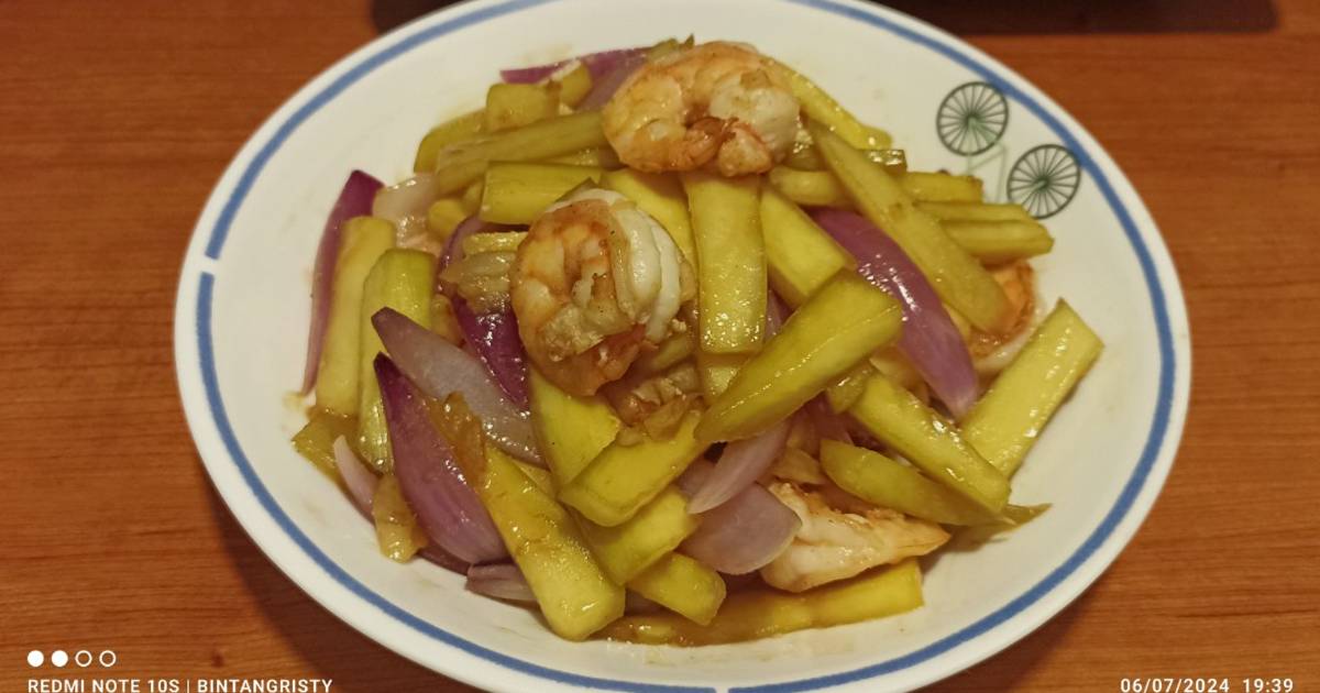 Resep Tumis Mangga&Udang oleh Bintang_Risty - Cookpad