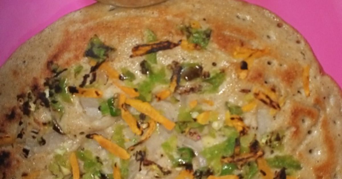 Utappam With Loaded Vegetables Recipe By Srilakshmi