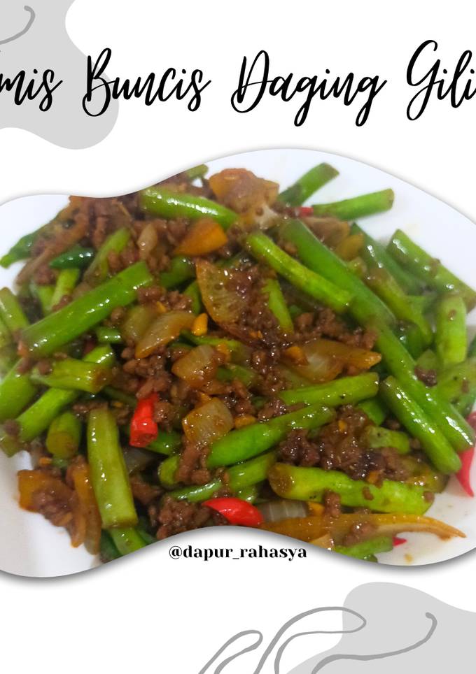 Resep Tumis Buncis Daging Sapi Giling oleh Dapur Rahasya - Cookpad