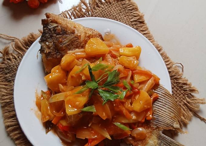Resep Gurame Asam Manis oleh Herlyna Dhitian - Cookpad
