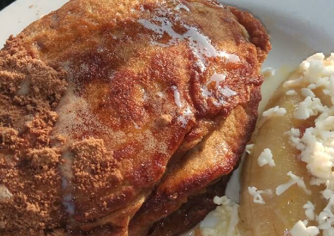 Resep Pancake Pisang Milo Takaran Sendok oleh Suci Indah C - Cookpad