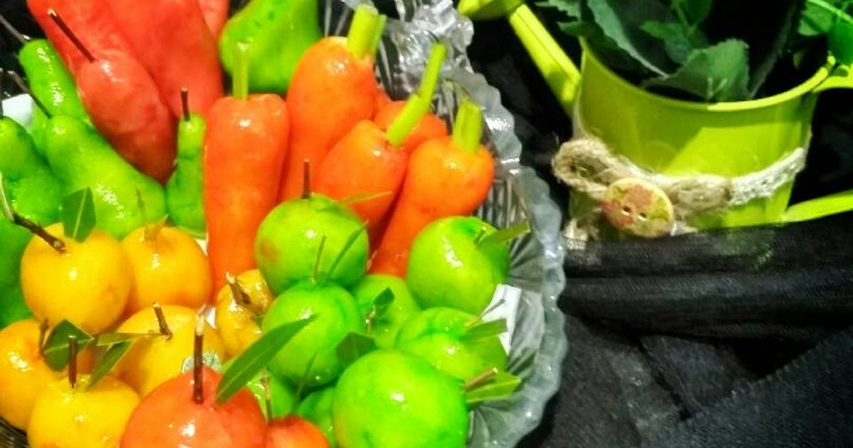 Resep Kue Mini Buah Thailand Kanom Look Choup oleh finanzi raizah - Cookpad