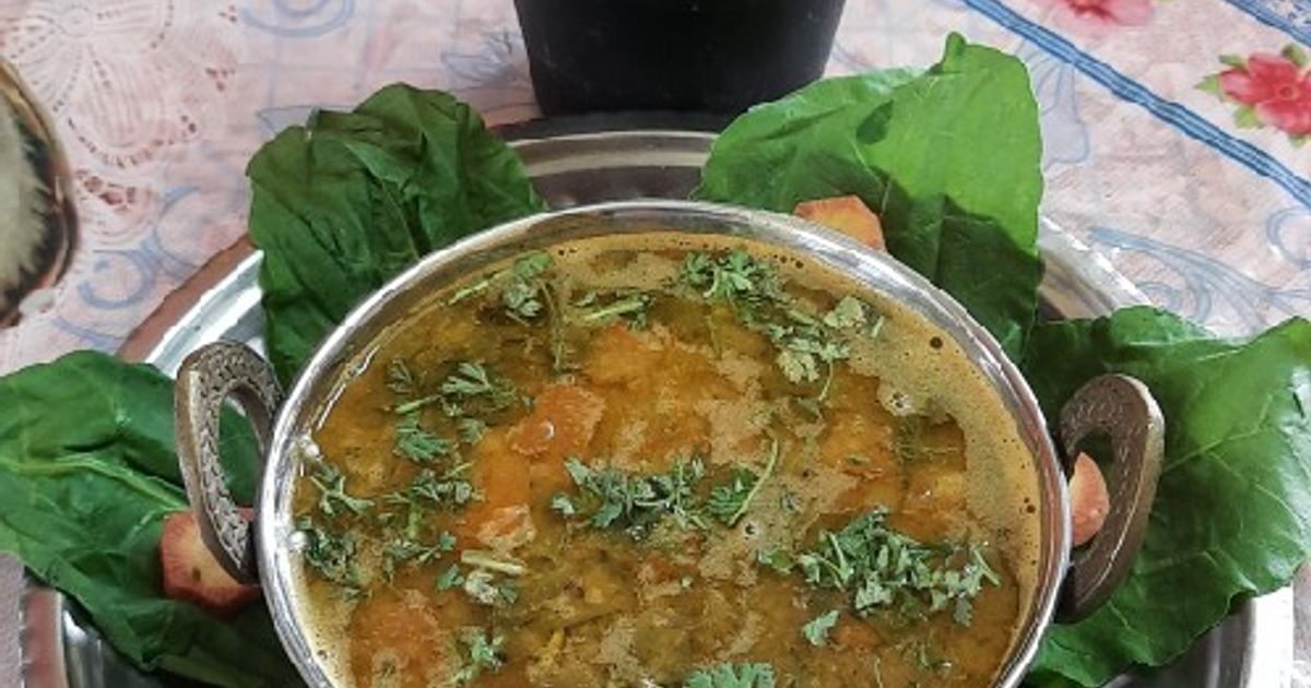 Nagpuri Style Spicy 🔥 Tuvar (Arhaar) Dal Palak (Spinach Dal) Recipe by ...