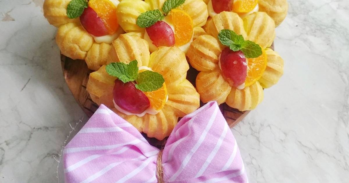 Resep (383) Soes Flower Bucket oleh Kiarra Cookies n Cakes - Cookpad