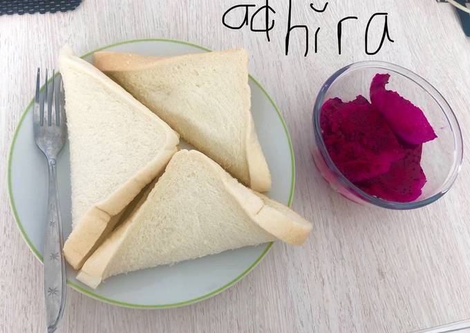 Resep Roti Tawar Coklat Dan Si Buah Naga π Oleh Rahma Fitriana Cookpad