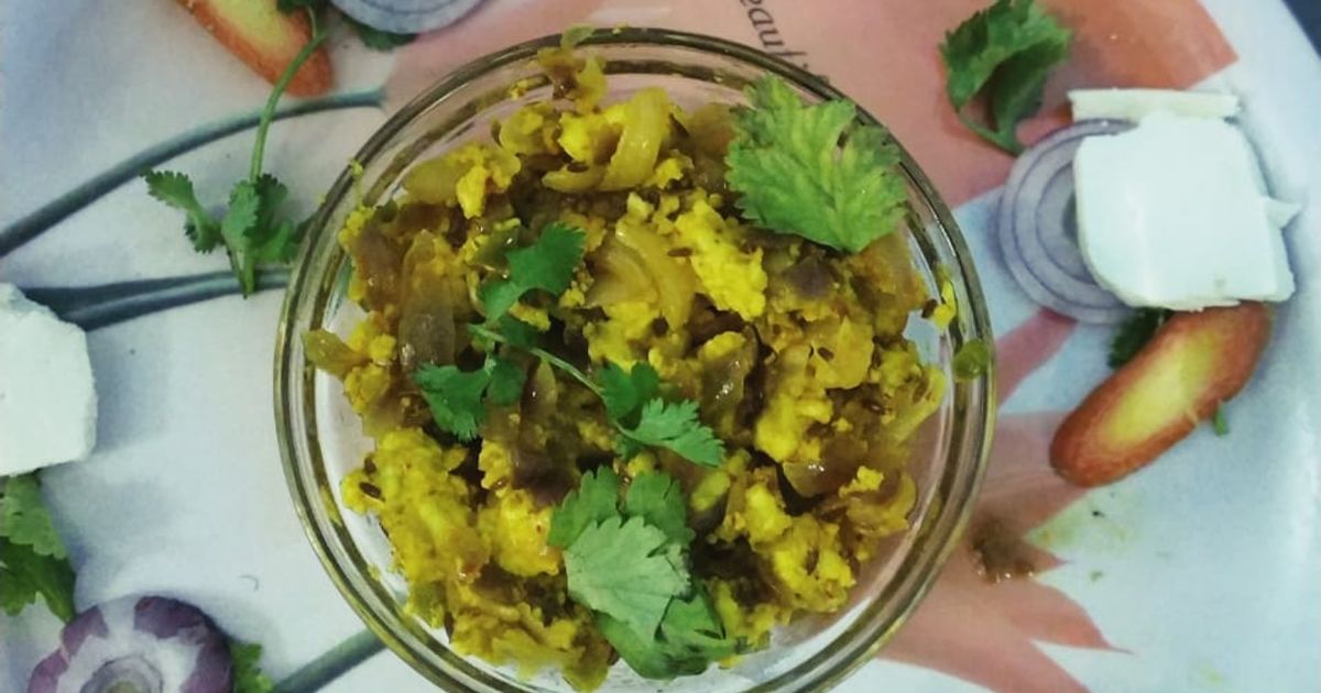 Paneer Bhurji Recipe by Sunita Mehta - Cookpad
