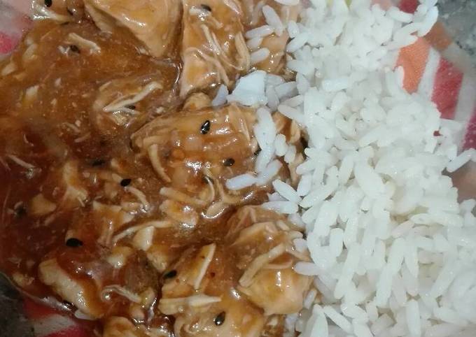 Pollo en cubos a la bourbon Receta de silvia dujan - Cookpad