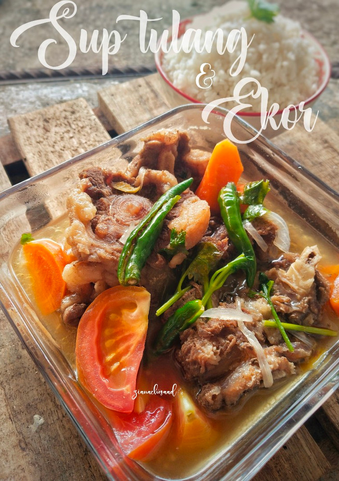 Resipi Sup Tulang Dan Ekor Lembu oleh Ziana Chesaad - Cookpad