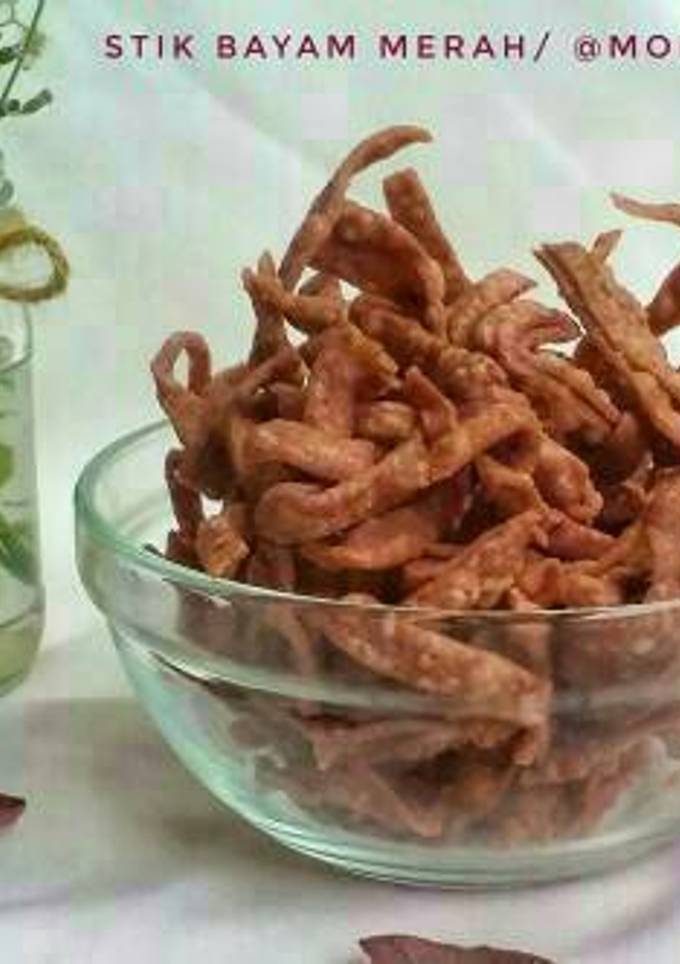 Resep Stik Bayam Merah (#pr_CemilanKriuk) oleh Welly Herlina - Cookpad