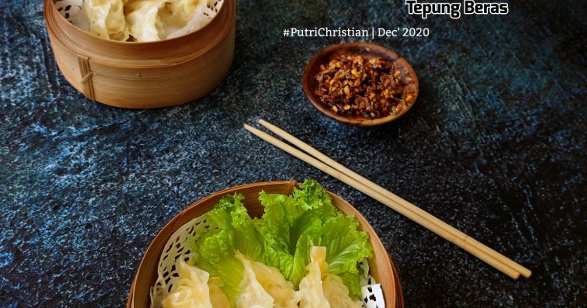 Resep Dumpling Udang Tepung Beras oleh PutriChristian - Cookpad