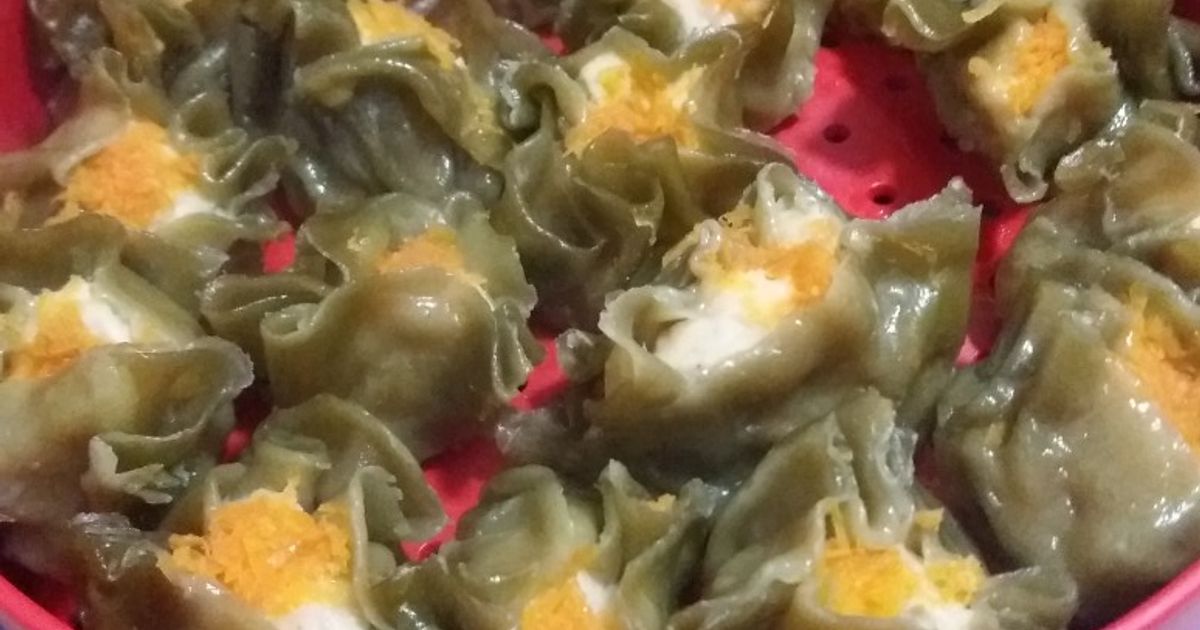Resep Dimsum Kulit Bayam Ayam Udang oleh falias - Cookpad