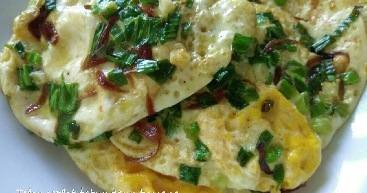 Resep Telor Ceplok Tabur Daun Bawang oleh Dapoer Asfa - Cookpad