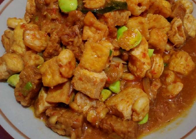 Resep Samgor udang tahu tempe pete oleh Titania - Cookpad