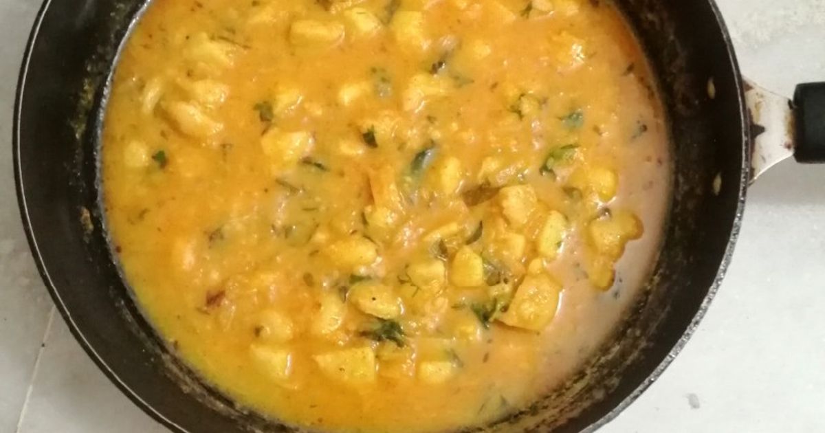 Sweet Potato Curry (Chilakada Dumpa Kura) Recipe by Rachana Gopireddy ...