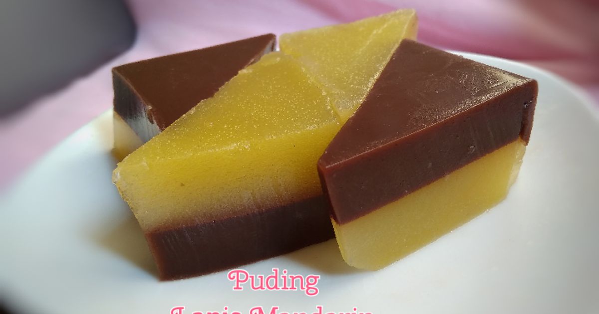 Resep 15. Puding Lapis Mandarin oleh Rizky Alfadina - Cookpad